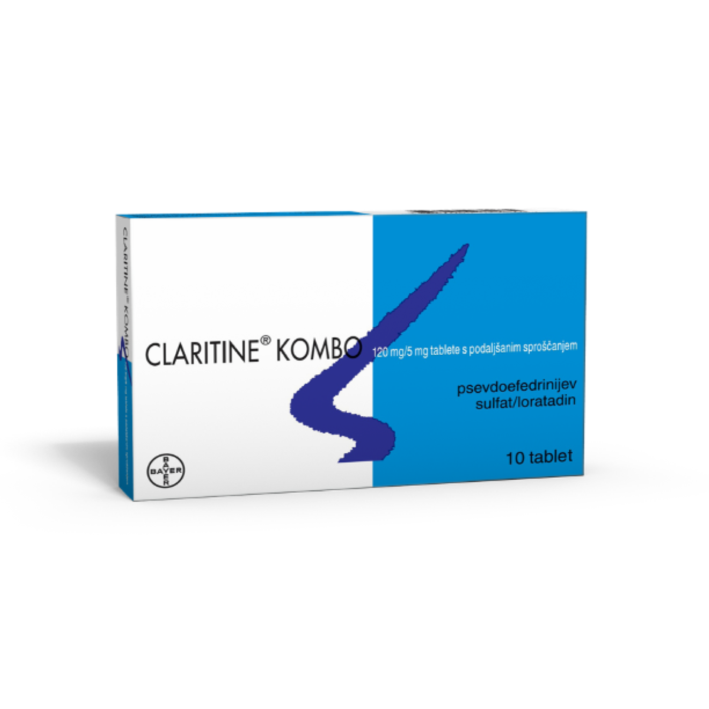Claritine® kombo 12-ur -Lajša simptome alergij vključno s kongestijo nosu